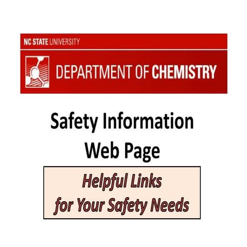 Safety Moment Dept Website Fall 2014 | PPTX