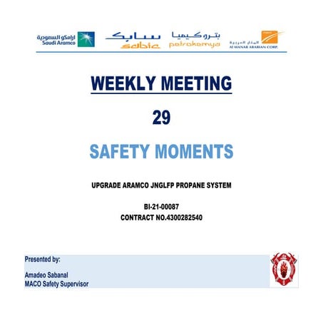 Safety moments week 29 - chemical hazards | PDF