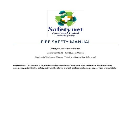 Fire watch man training | PDF