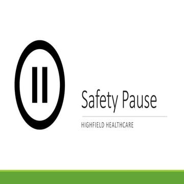 Safety Pause Meeting | PPT