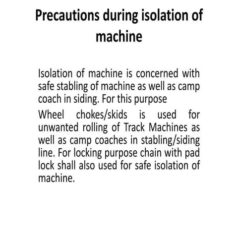 Safety points of railway track mantainence machines.pptx