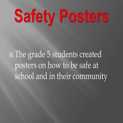 Safety posters | PPTX