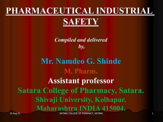 Ehs for pharmaceuticals | PPTX