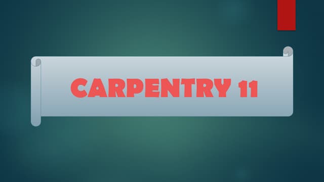 Installing Post and Column - Carpentry 11.pptx