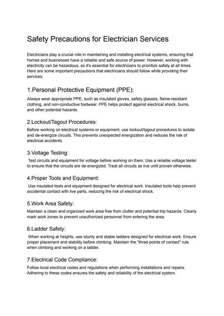 Safety Precautions When Working in ICT Environments | PPTX