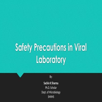 Safety Precautions in Viral Laboratory.pptx