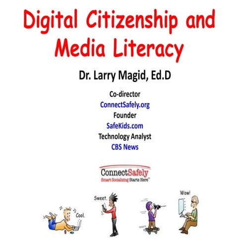 Digital Citizenship & Media Literacy: A presentation for students | PPTX