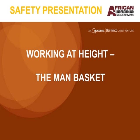 Safety presentation manbasket | PPTX