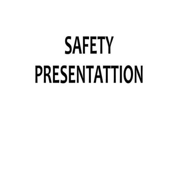 Safety presentattion | PPT
