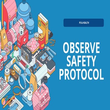 Safety Protocol in Physical Education and Health 3 | PPTX