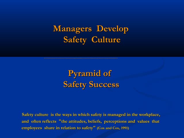 Supervisor Safety Training | PPT
