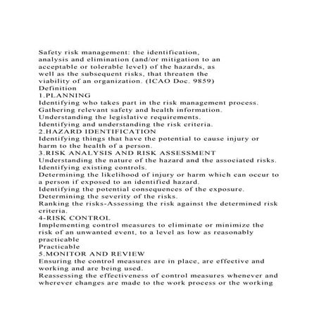Safety risk management the identification,analysis and elimin.docx