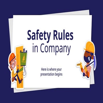 Safety Rules in Company - Reglas de seguridad | PPTX