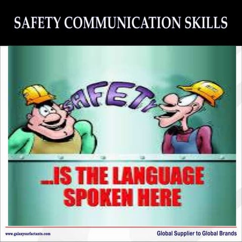Safety's communication skills | PPTX