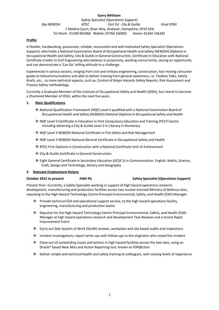 CURRICULUM VITAE OF JONATHAN CAROLISSEN SACPCMP latest | PDF