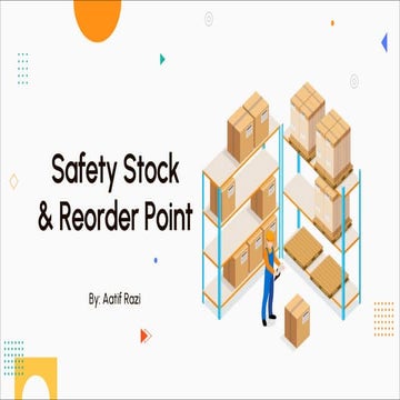 Safety Stock And Reorder Point Calculation Pdf
