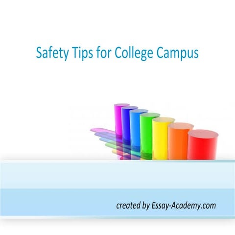 Safety tips for college campus | PPT | College Planning | College Education
