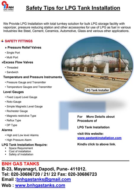Asme design and construction of lpg storage tank installation | PDF ...