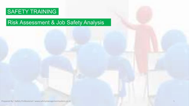 Risk Assessment & Job Safety Analysis | JSA | RA | PDF
