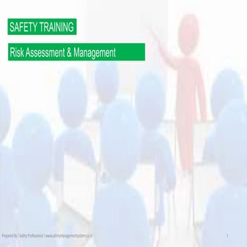 Safety Training : Risk Assessment & Management | PPTX