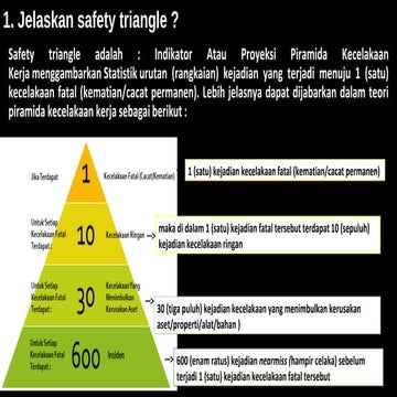 Safety triangle | PPT