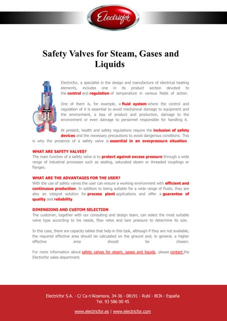 Comprehensive Overview of Safety Valves: Key Functions and Applications ...