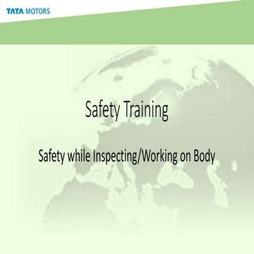 Safety while Inspecting or Working on body.pptx