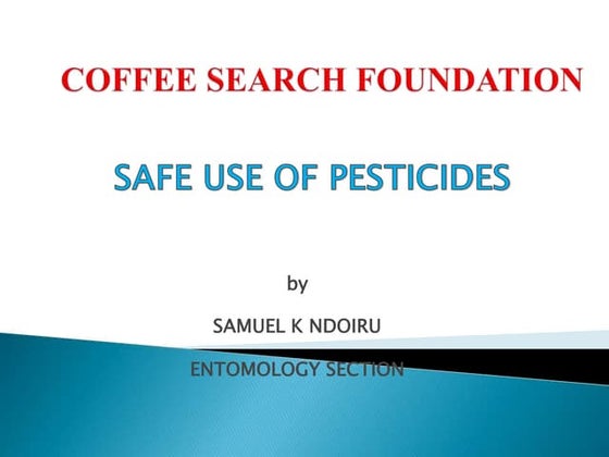 SAFE HANDLING OF PESTICIDES | PDF | Lung and Respiratory Health ...