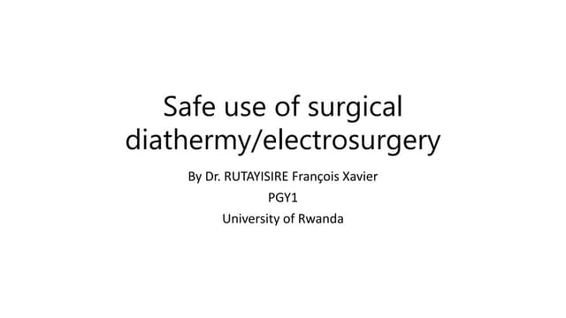 Diathermy principles and types | PPTX