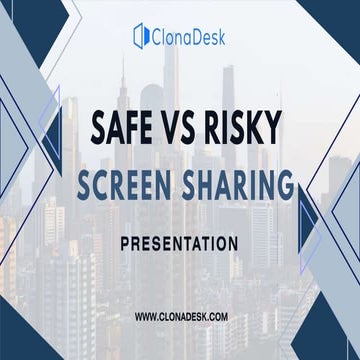 Safe vs Risky Screen Sharing | PPTX