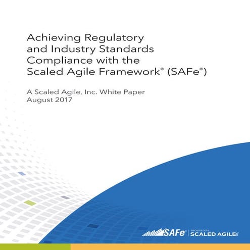 Achieving Regulatory and Industry Standards Compliance with the Scaled ...