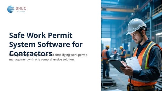 Contractor Hot Work Permit Made Simple with Work Permit Software | PPTX