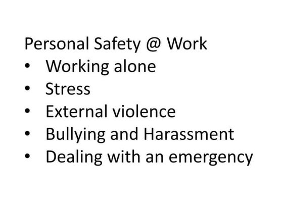 Workplace violence | PPT