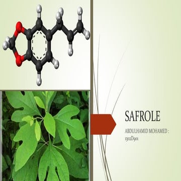 Safrole | PPT