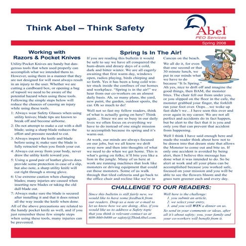 January Newsletter of Health & Safety | PDF