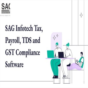 SAG Infotech Product Include Tax, TDS, and GST Management Software | PDF