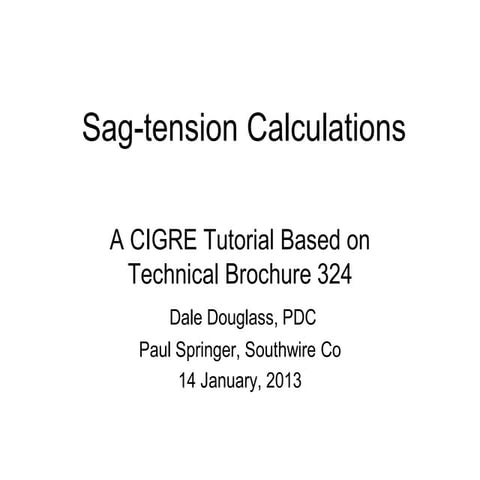 Sag tension calculations-a_tutorial_deve | PDF