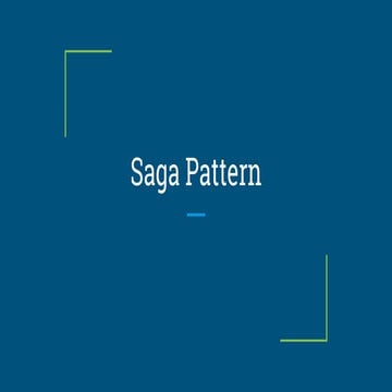 Saga pattern | PPT