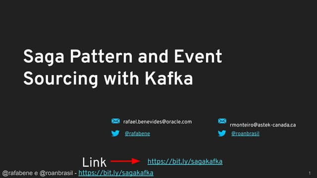 Saga Pattern And Event Sourcing With Kafka Pdf