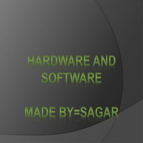 hardware and software | PPT