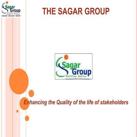 Sagar group presentation engineering | PPSX
