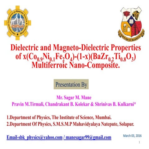multiferrioc materials in material science ppt | PPTX