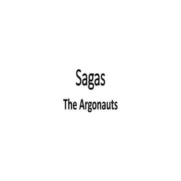 Sagas and argonates n greek mythology | PPTX
