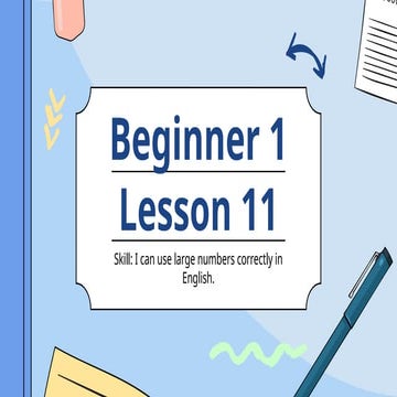 Practice: saying numbers in English | PDF