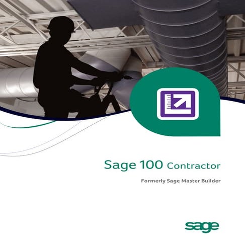Sage 100 Contractor (overview) | PDF