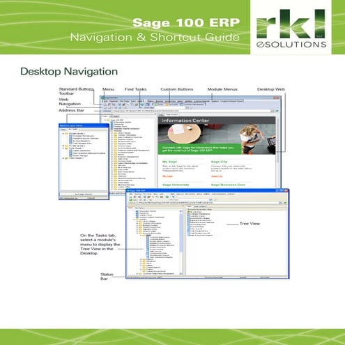 Sage 100 ERP Navigation and Keyboard Shortcuts | PDF | Operating Systems | Computer Software and ...