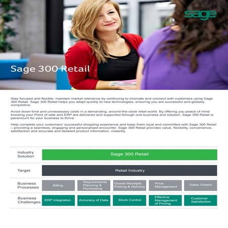 Sage300 ERP Retail | PDF