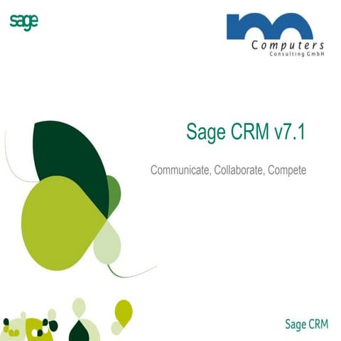 Sage CRM v7.1 Presentation | PPTX