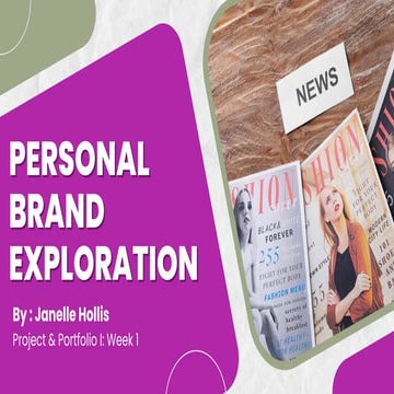 Personal Brand Exploration For school to help develop my personal brand ...