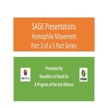 Homophile Movement Part 3 | PPTX